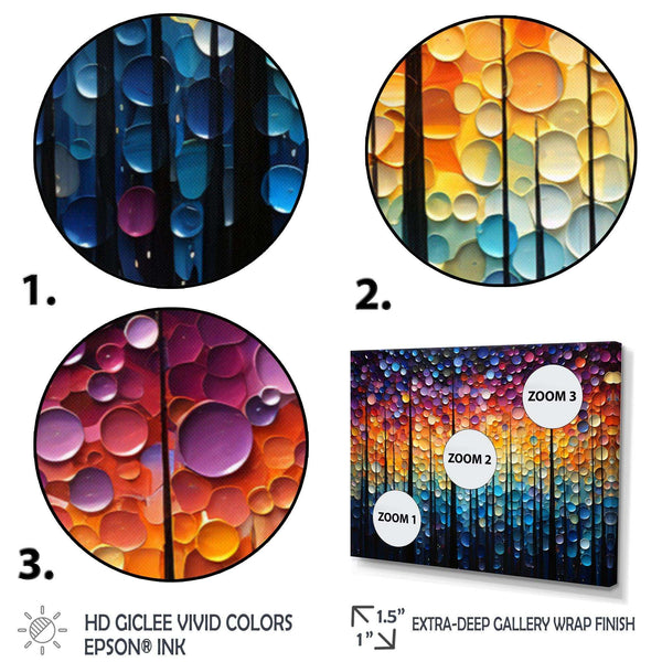 Hardedge Art Sublime Tree Symmetry II - Abstract Canvas Wall Art ...