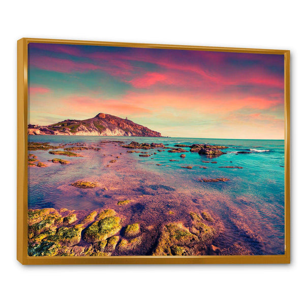 Giallonardo Beach Colorful Sunset – IDesignart | Wall Art, Mirrors ...